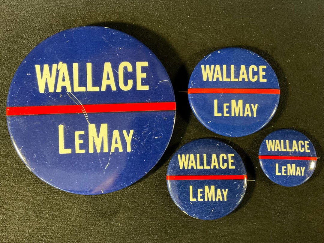 Vintage Wallace Lemay - Set of 4 1968 George Wallace & Curtis Lemay ...