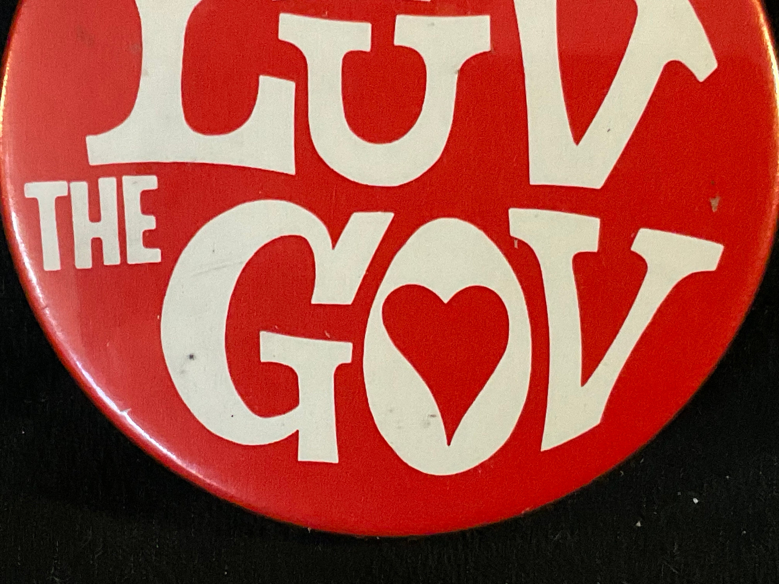 Vintage I Luv the Gov - David Hall Oklahoma 1974 Gubernatorial Campaign ...