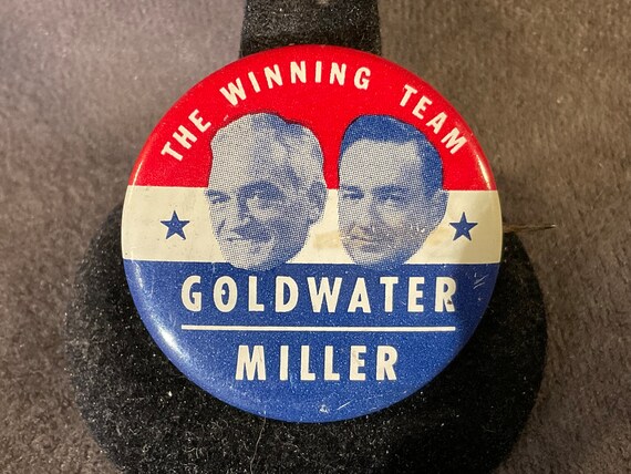 Vintage The Winning Team Goldwater - Miller - 1964 Ba… - Gem