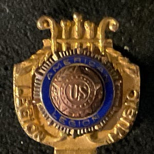 Vintage Legion Music - American Legion Membership Lapel Pin - Legion ...