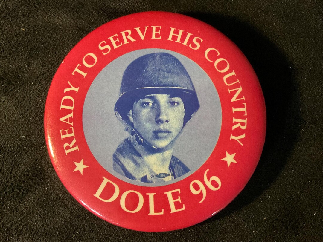 Vintage Bob Dole 1996 Presidential Campaign Button - Etsy