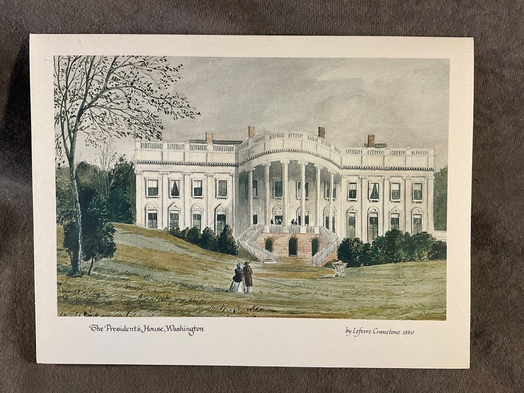 Vintage 1979 Carter White House Christmas Card: Watercolor Art - Etsy
