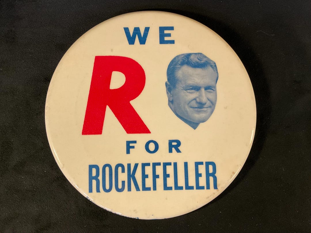 Vintage we R for Rockefeller 1960s 6 Inch Nelson Rockefeller ...