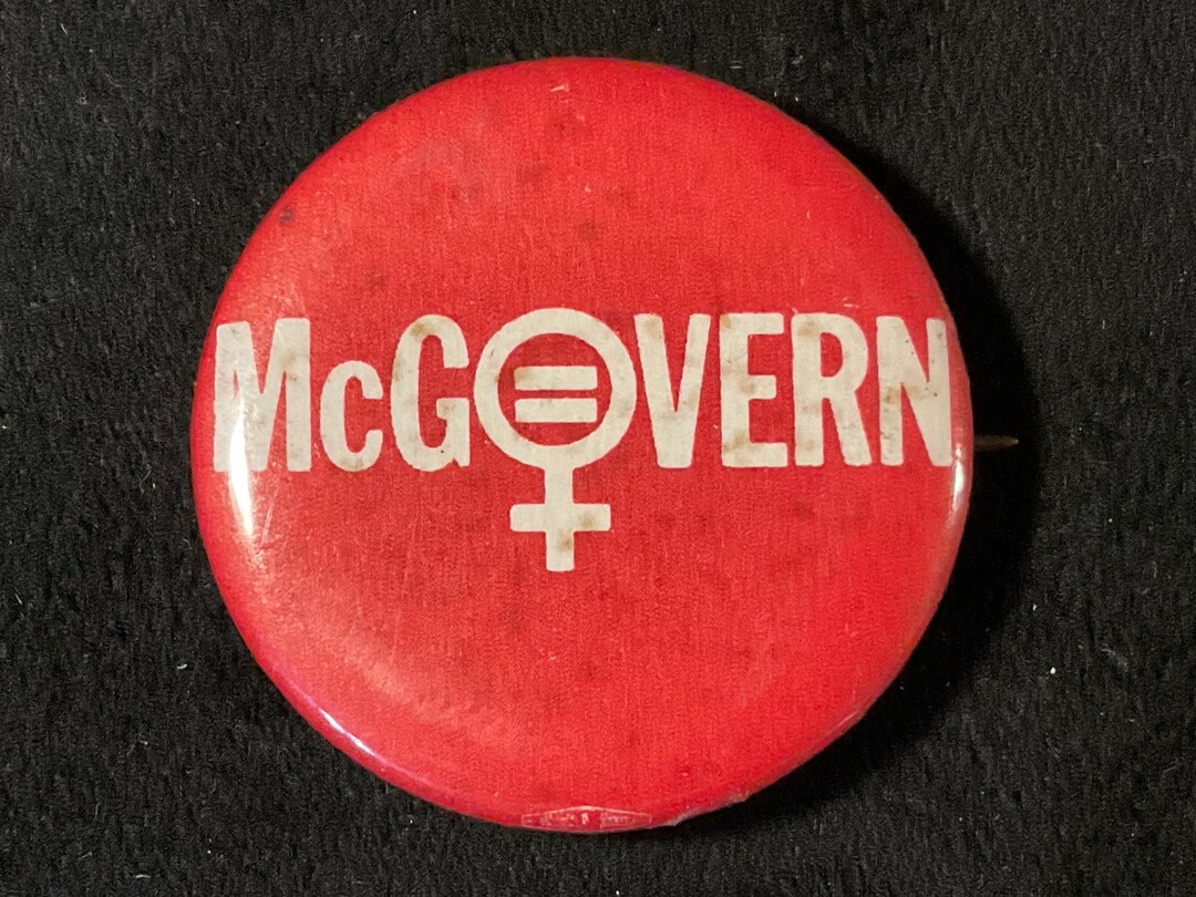 Vintage Mcgovern ‘72 Female Equality Symbol- Mcgovern Presidential ...
