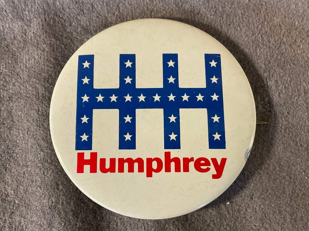 Vintage Humphrey With the Three Hs Logo With Stars 2 1/4 1968 Herbert ...
