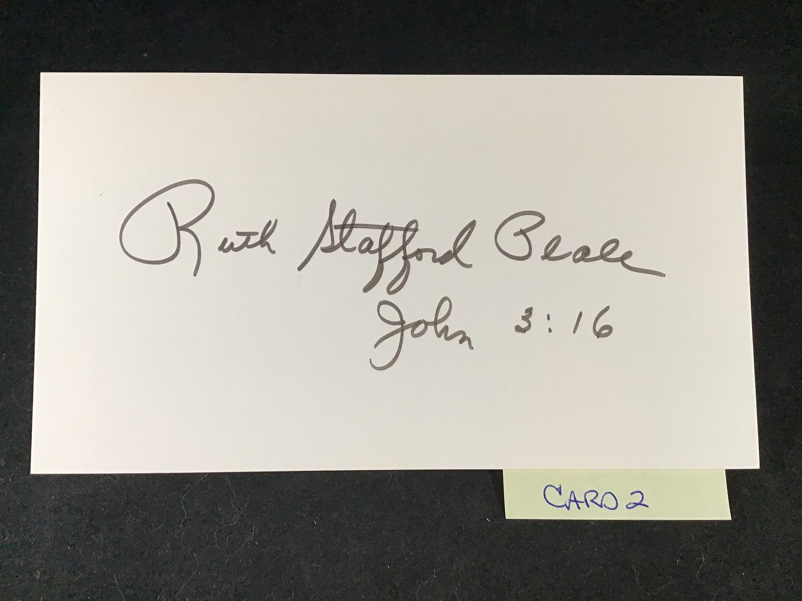 Vintage Ruth Stafford Peale Autograph Signature Card With - Etsy