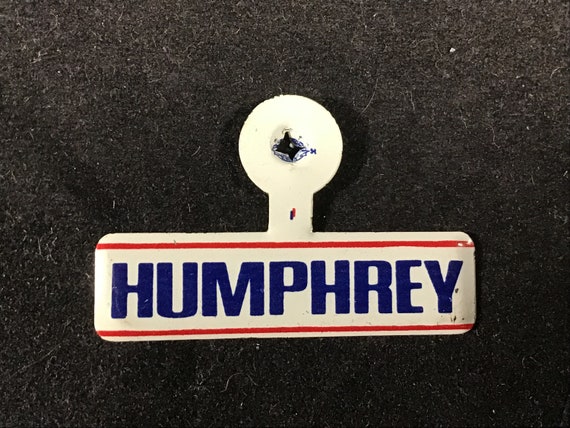 Vintage Herbert Humphrey 1968 HHH Campaign Pin and Hu… - Gem