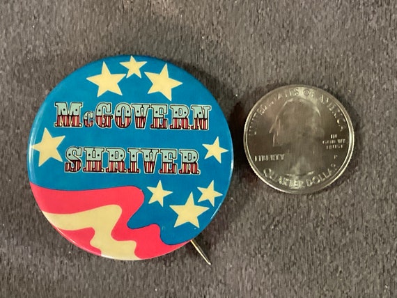 Vintage McGovern Shriver 1972 Presidential Campaign P… - Gem