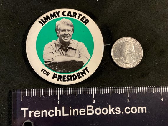 Vintage Jimmy Carter For President Campaign Button-Pi… - Gem