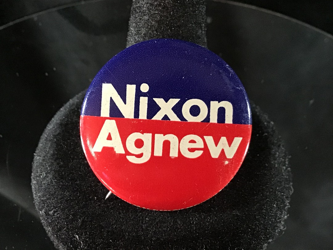 Vintage Nixon Agnew 1970s Presidential Campaign Pinback/button ...