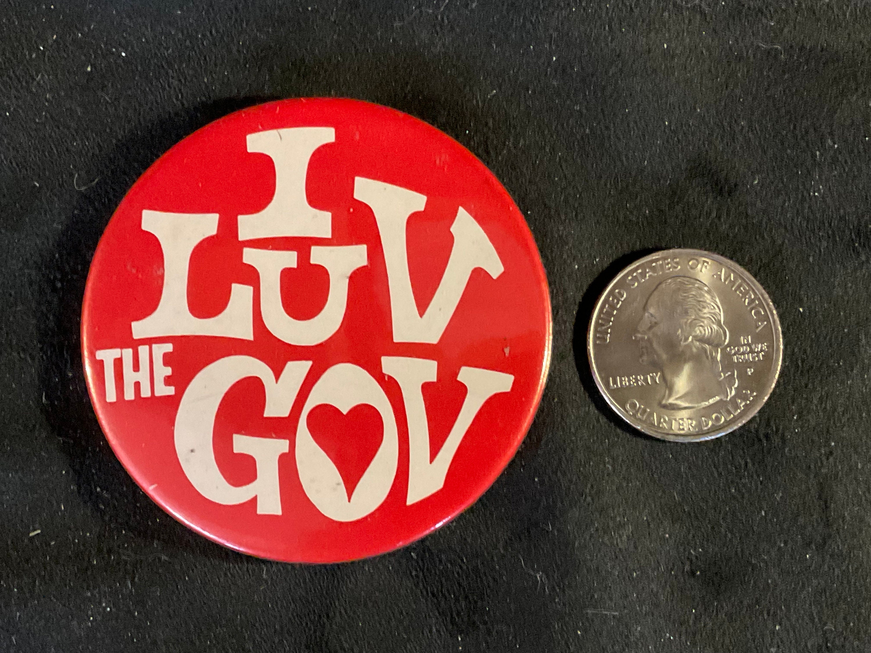Vintage I Luv the Gov - David Hall Oklahoma 1974 Gubernatorial Campaign ...