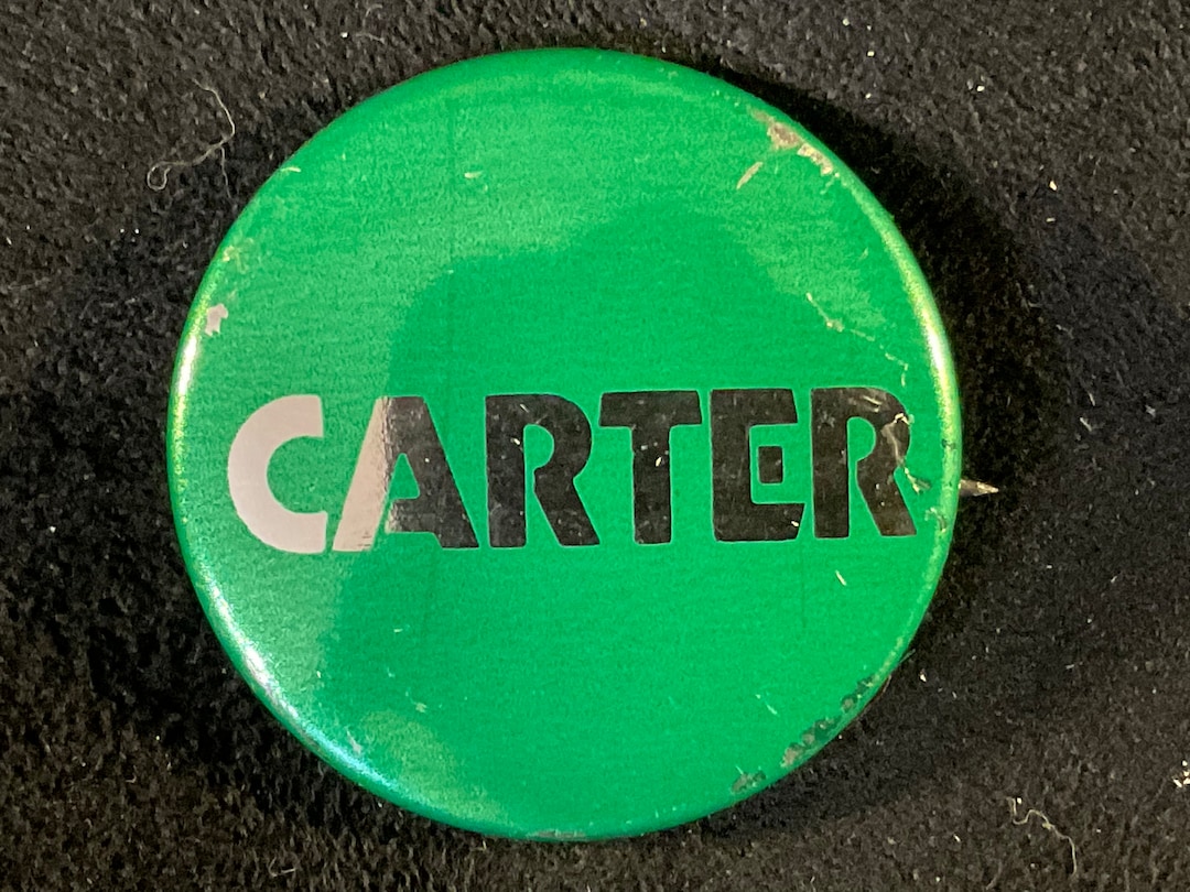 Vintage 1 Carter in Silver 1976 Jimmy Carter Presidential Campaign ...