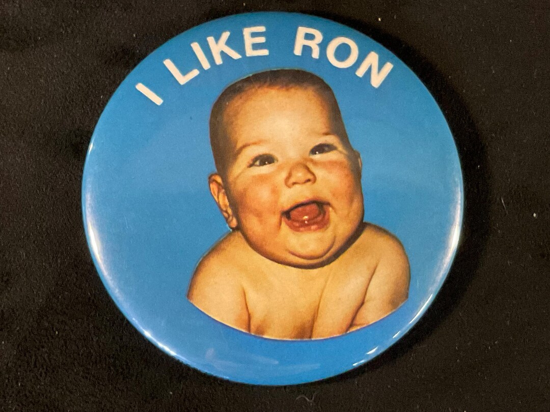 Vintage I Like Ron - 1984 Ronald Reagan George Bush Presidential ...