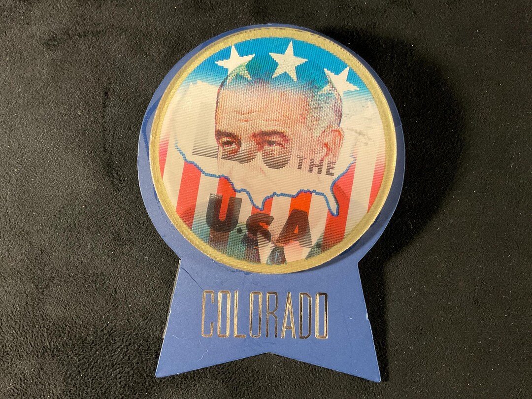 Vintage 1964 LBJ for the USA Colorado Flasher Campaign Pinback/button ...