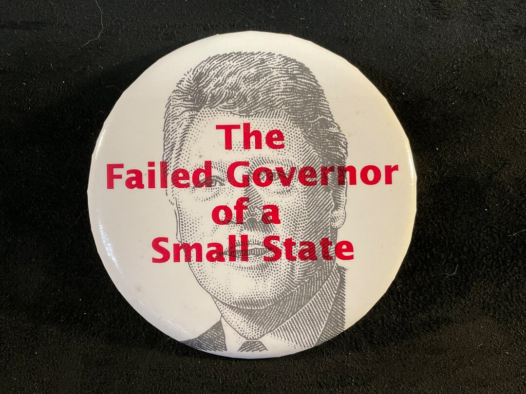 Vintage Bill Clinton Campaign Button: 1992 Clinton/gore, 3-inch ...