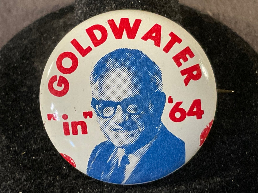Vintage Goldwater '64 Campaign Pin: 1" Political Memorabilia - Etsy