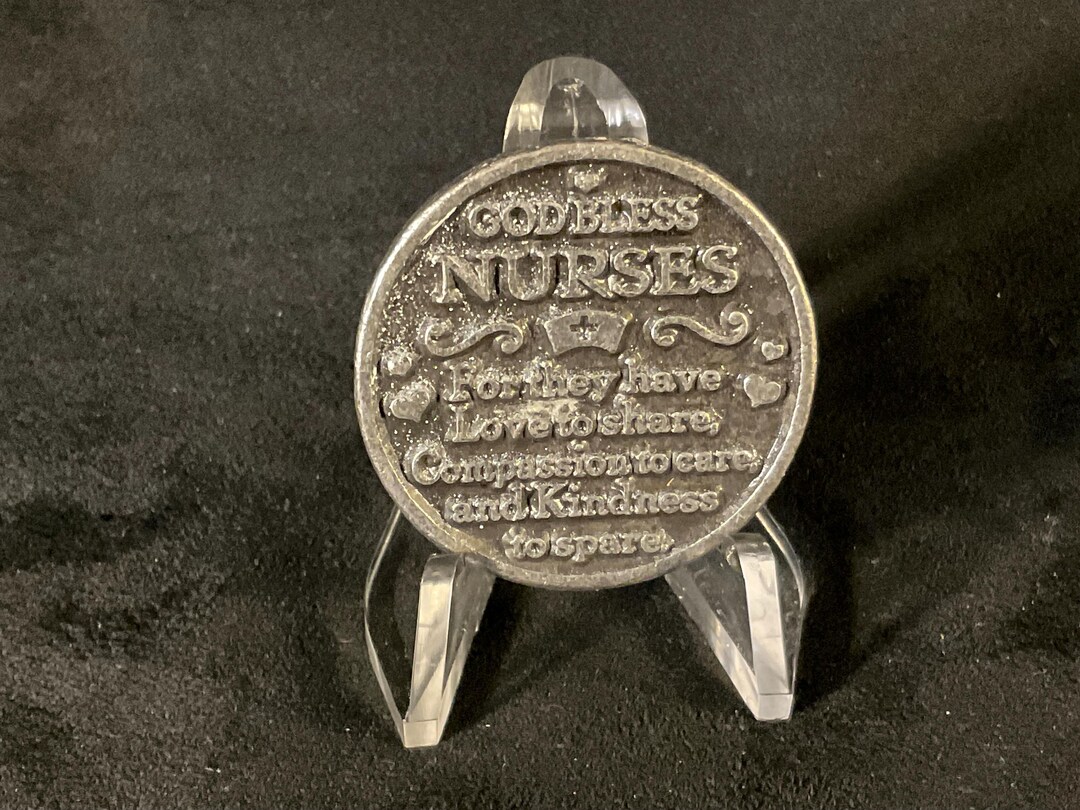 Vintage God Bless Nurses Coin/token/medallion - Saying on Front With ...