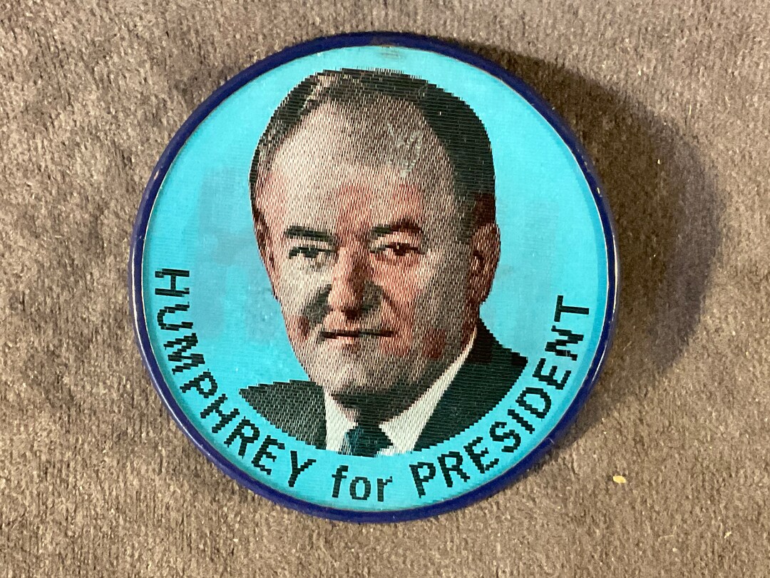 Vintage Herbert H. Humphrey for President 1968 Lenticular/flasher ...