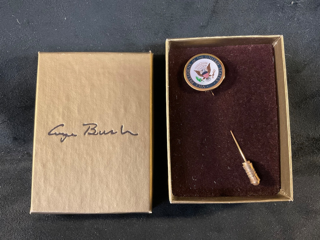 Vintage 1980’s Vice President George Bush Sr. Lapel Stick Pin - Bush’s ...