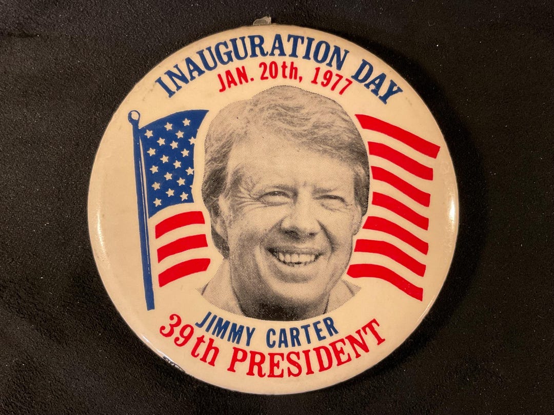 Vintage 3 1/2 Inauguration Day Jan 20, 1977 Jimmy Carter 39th President ...