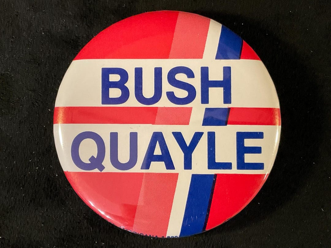 Vintage Bush Quayle - George Bush and Dan Quayle 1988 Presidential ...