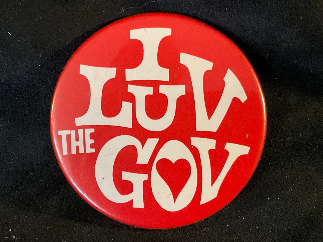 Vintage I Luv the Gov - David Hall Oklahoma 1974 Gubernatorial Campaign ...