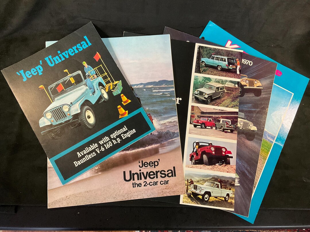 Vintage 1970 Jeep Brochure Collection 4-wheel Drive Universal Booklet ...