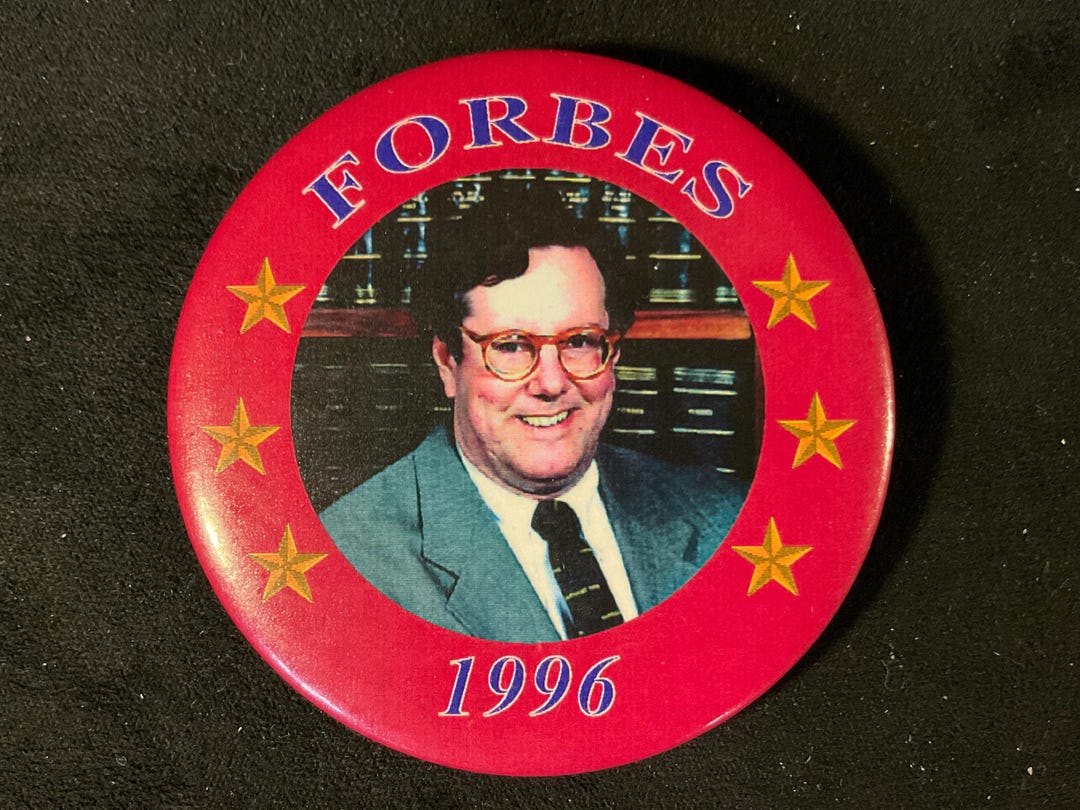 Vintage Forbes 1996 - Steve Forbes 1996 GOP Primary Presidential ...