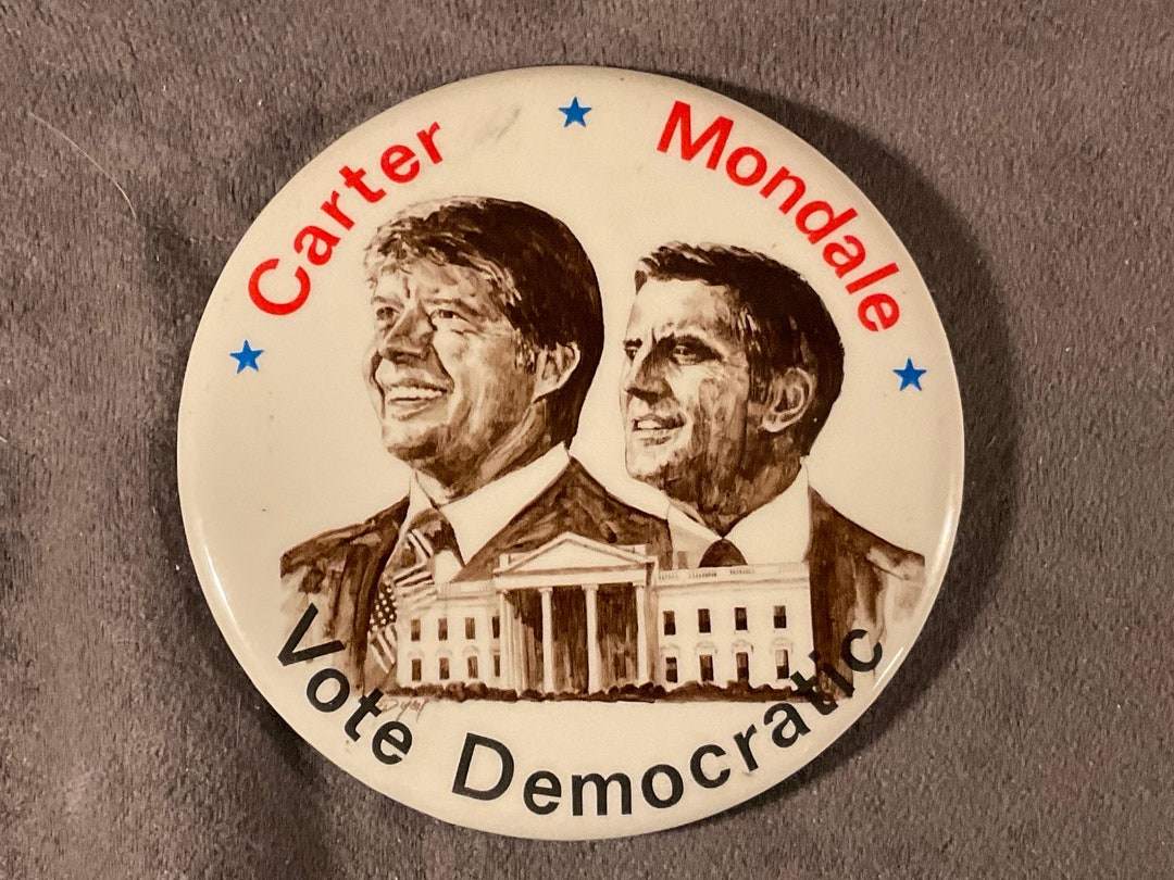 Vintage Carter Mondale Vote Democratic 1976 Presidential Campaign ...