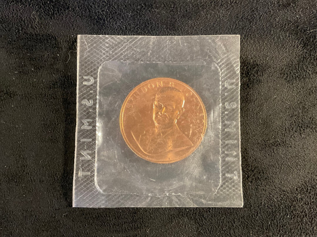 Vintage Lyndon B. Johnson Inauguration Coin - 1965 U.S. Mint Sealed - Etsy