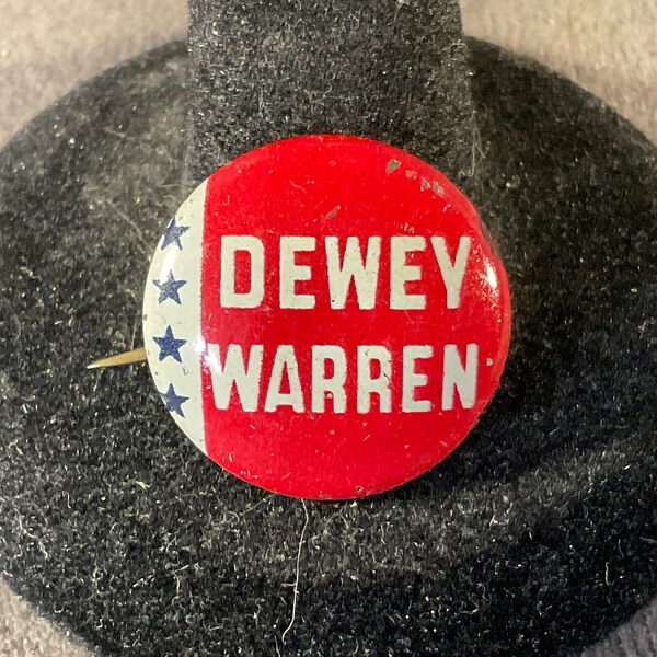 Dewey Warren Campaign Buttons - Etsy