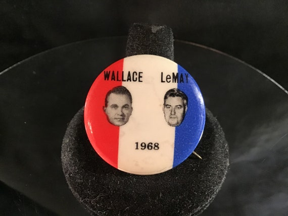 Vintage Wallace LeMay 1968 Political Pinback: America… - Gem