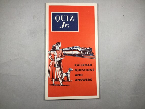 Vintage Quiz Jr. Railroad Questions and Answers Booklet by the - Etsy