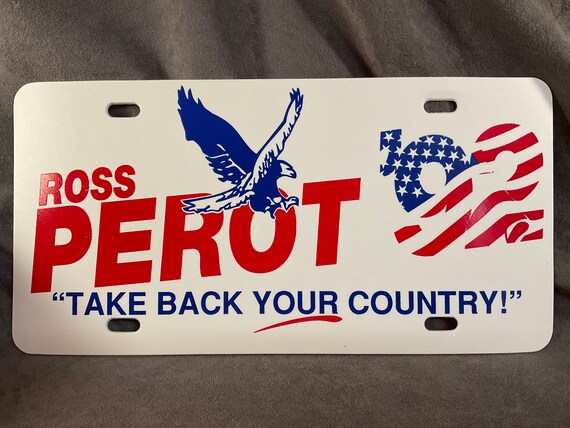 Vintage Ross Perot 92 take Back Your America Presidential - Etsy