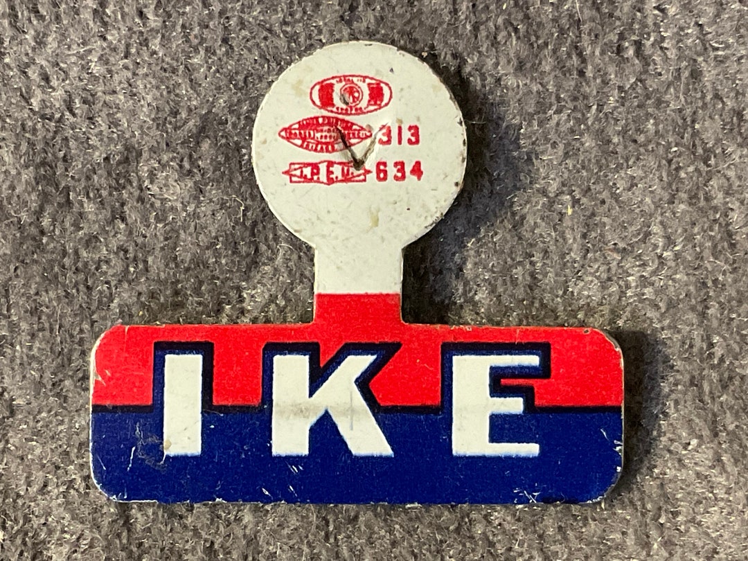 Vintage Ike - Dwight Eisenhower Presidential Campaign Fold-over/bend ...