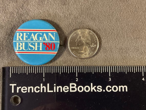 Vintage Reagan Bush ‘80 Presidential Campaign Pin/But… - Gem
