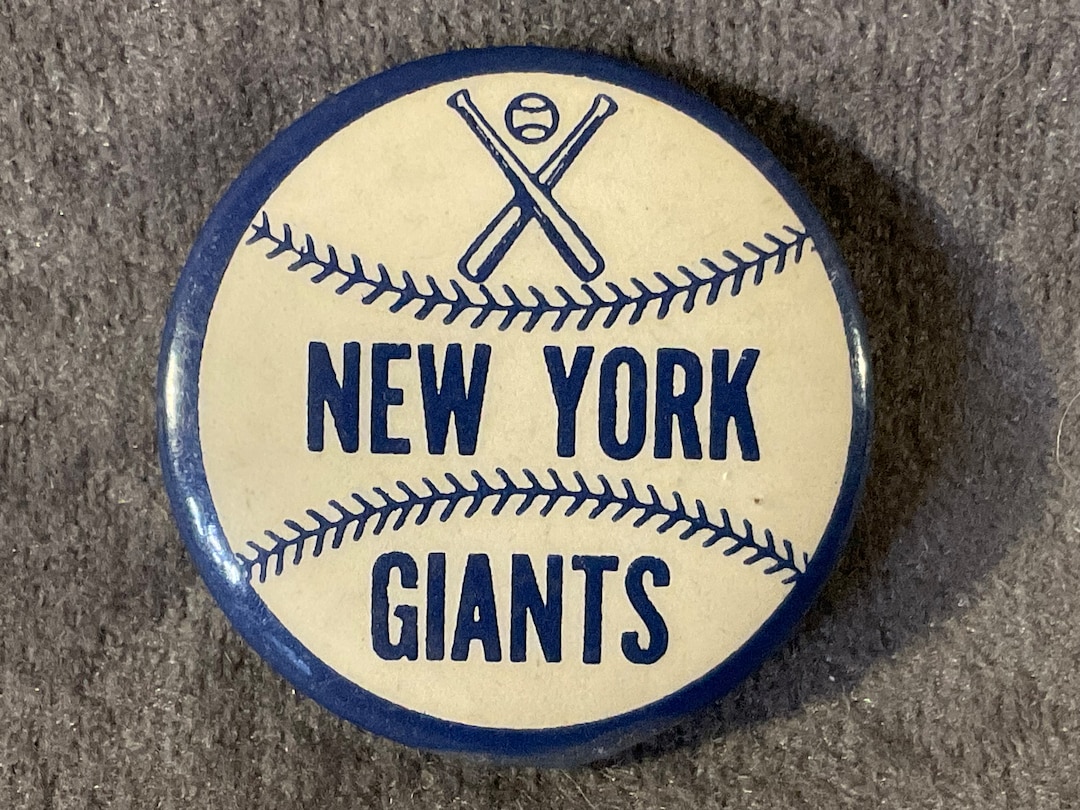 Vintage 1950’s New York Giants Baseball Pinback/button - NY Sports Pin ...