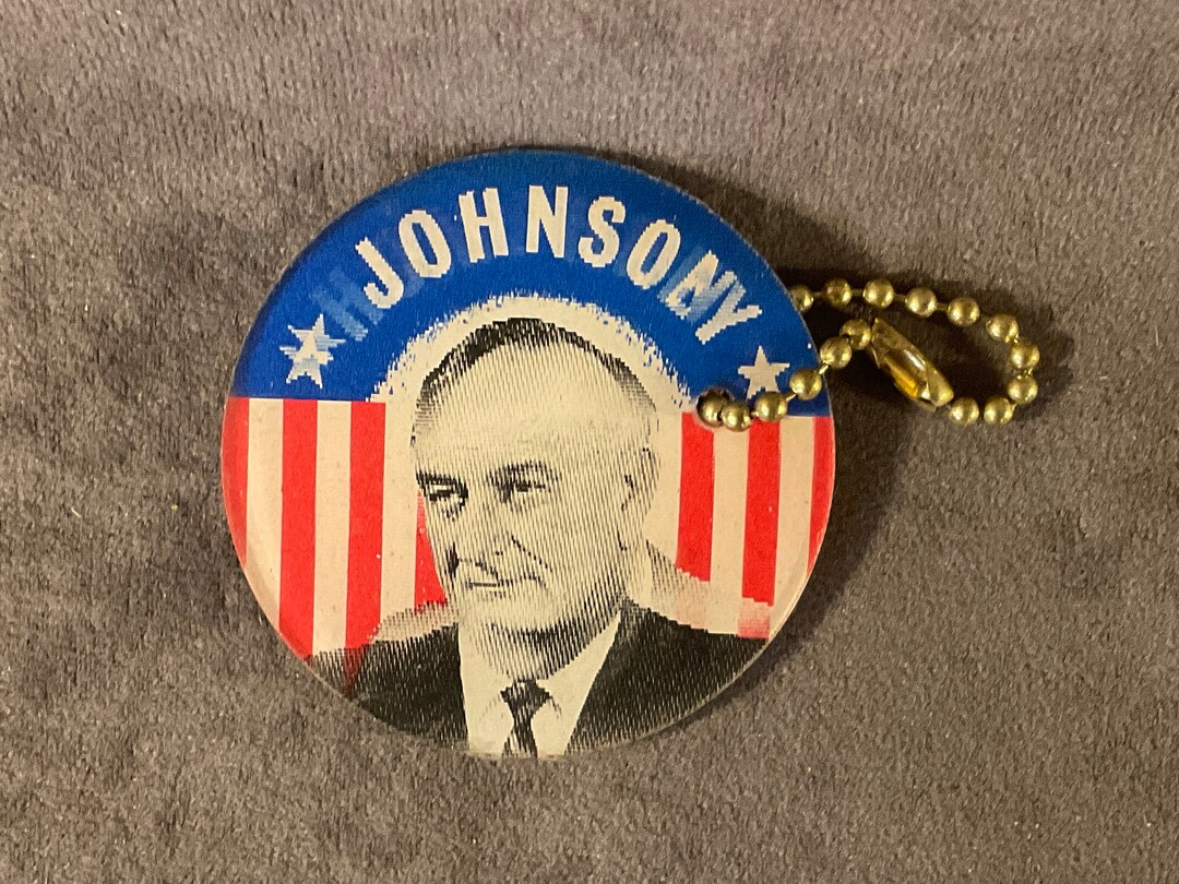 Vintage Johnson & Humphrey 1964 Flasher Presidential Campaign Circular ...