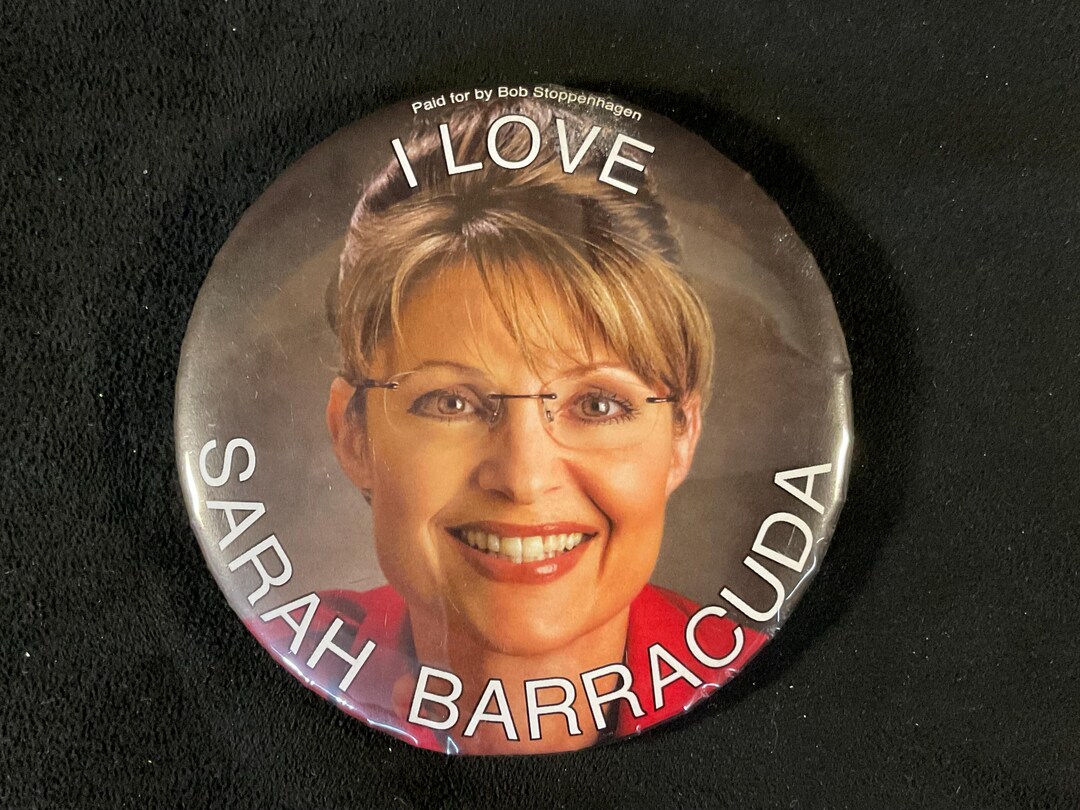 Vintage I Love Sarah (palin) Barracuda - Sarah Palin Vice-presidential ...