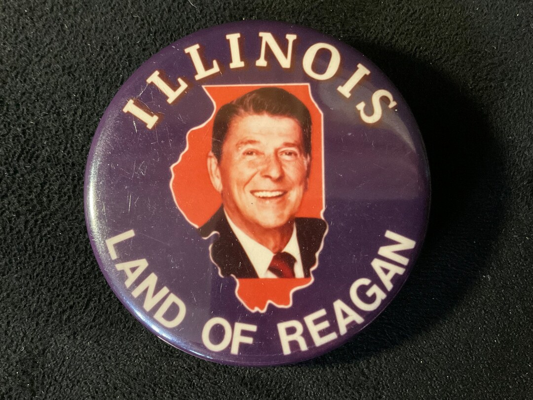 Vintage Illinois Land of Reagan 1980 Reagan Presidential Campaign ...