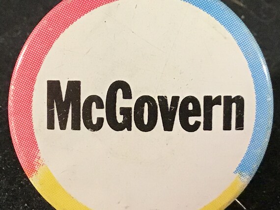 Vintage McGovern Pastel Color Presidential Campaign P… - Gem