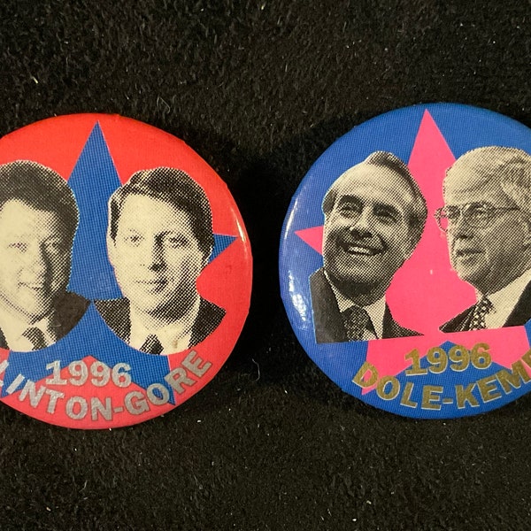 1996 Candidate Pins - Etsy