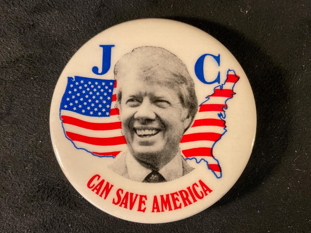 Vintage JC Can Save America Jimmy Carter Presidential Campaign Pinback ...