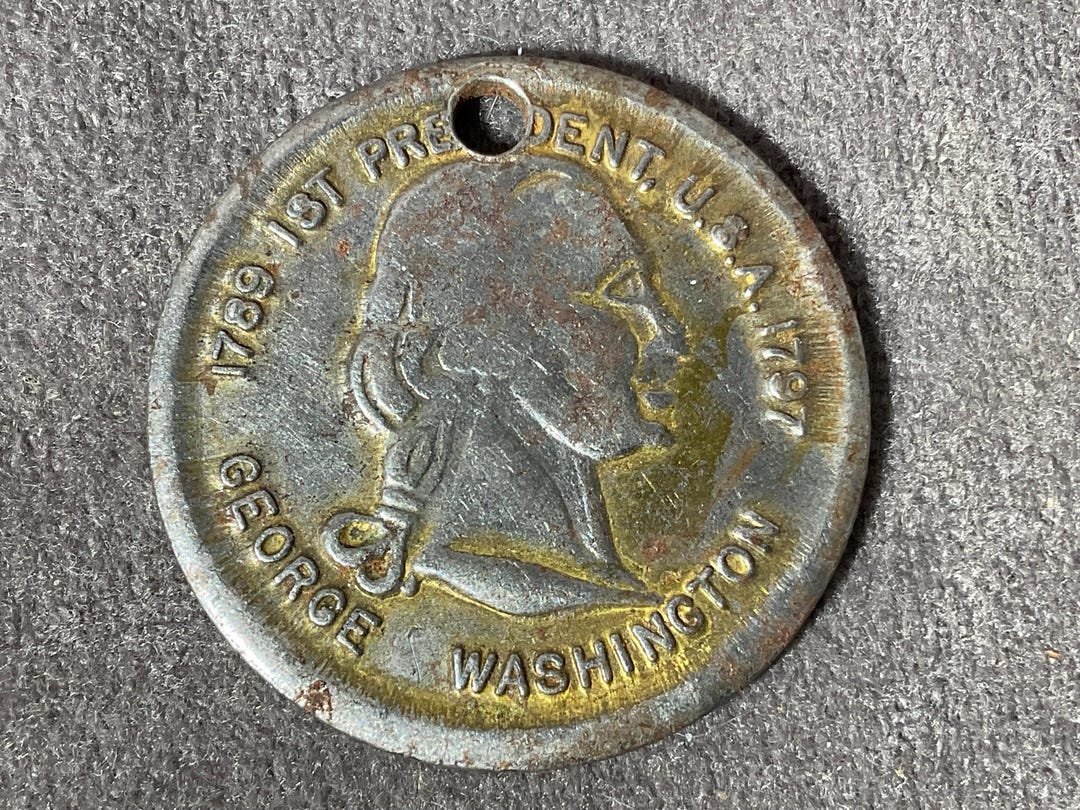 George Washington 1st President Token/coin - Token With Hole to Place ...