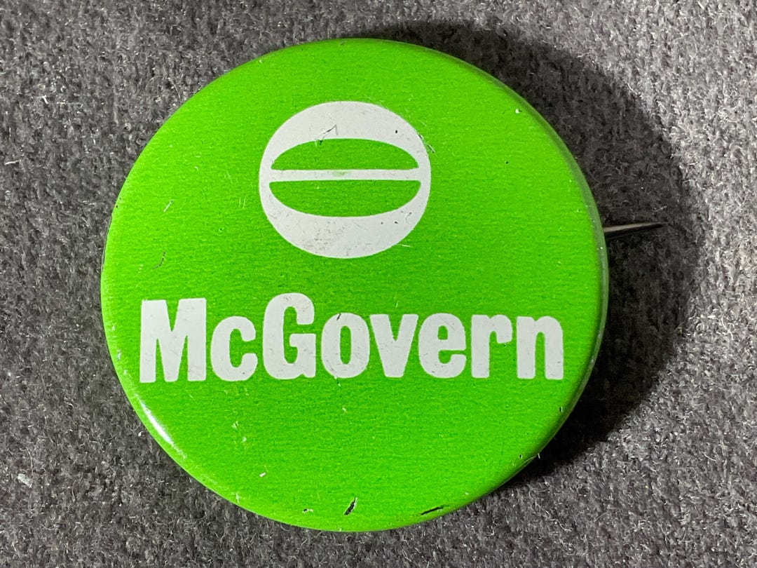 Mcgovern With Ecology Symbol Presidential Campaign Pinback/button - Pro ...
