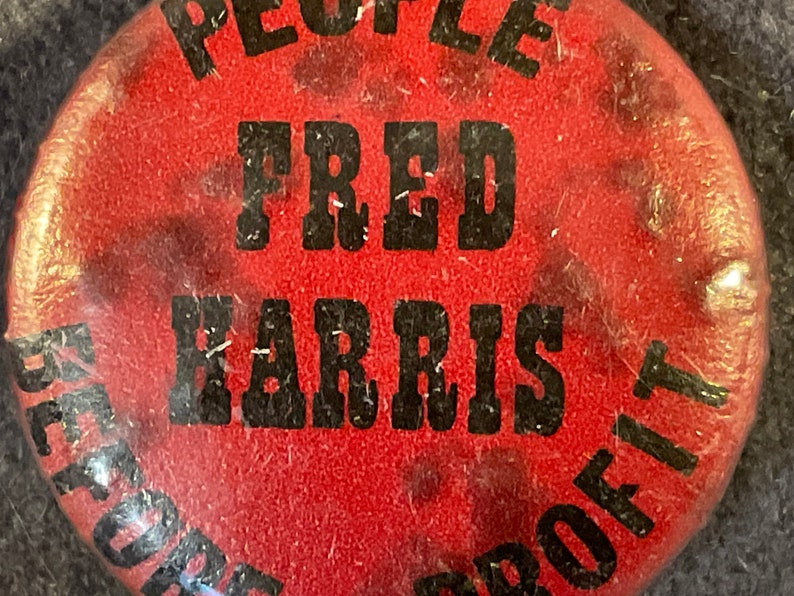 Vintage Fred Harris People Before Profit 1976 Democratic - Etsy