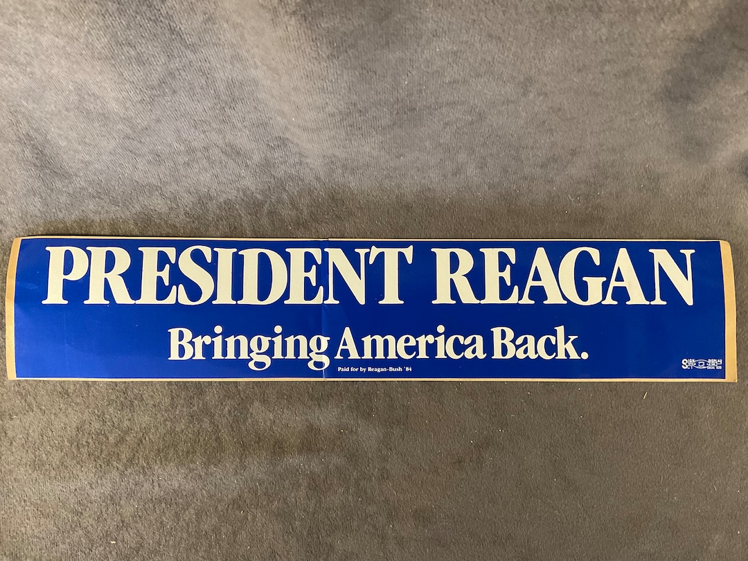 Vintage 1984 President Reagan Bringing America Back - Ronald Reagan ...