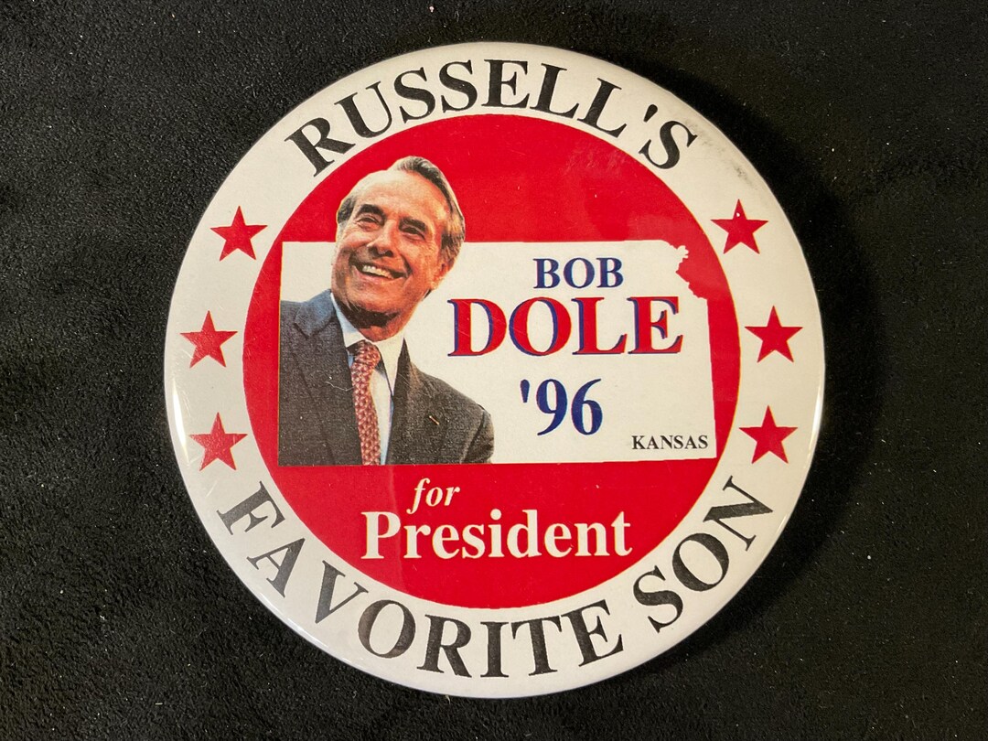 Vintage Russell’s Favorite Son Bob Dole for President ‘96 Kansas - Bob ...
