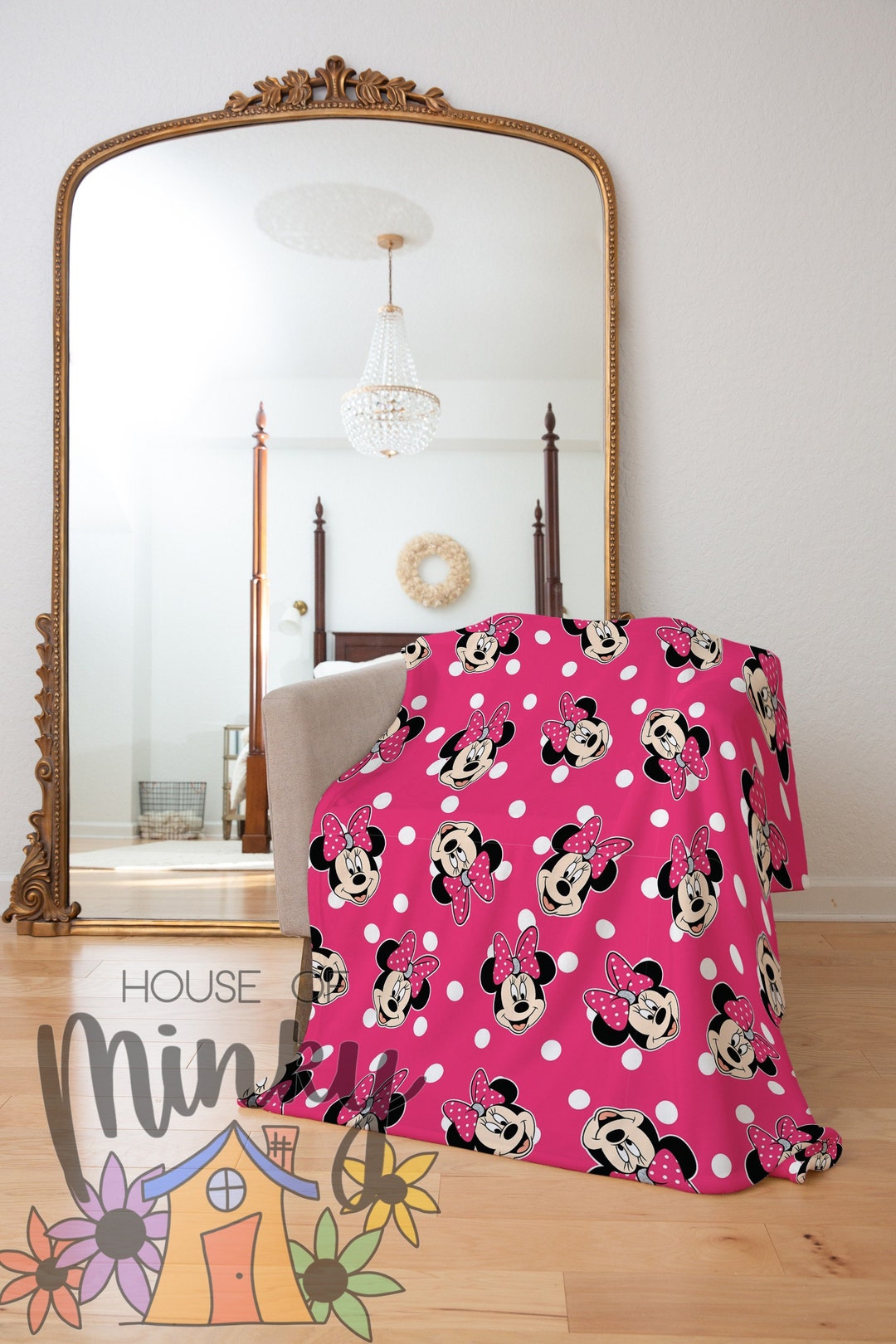 Girly Mouse Custom Minky Blanket - Etsy