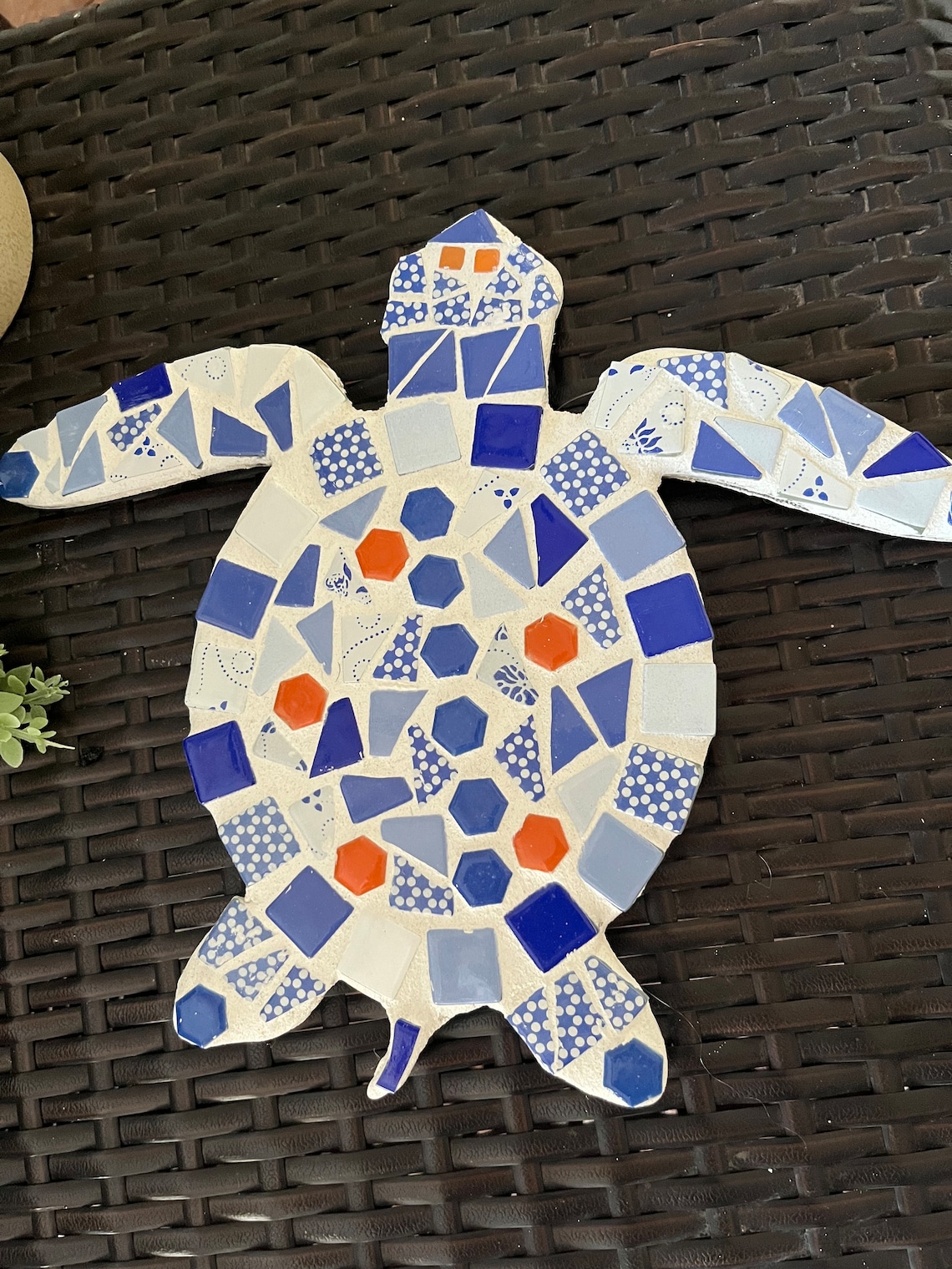 Sea Turtle in a Beautiful Mosaic Design. Perfect for the Beach Lovers ...